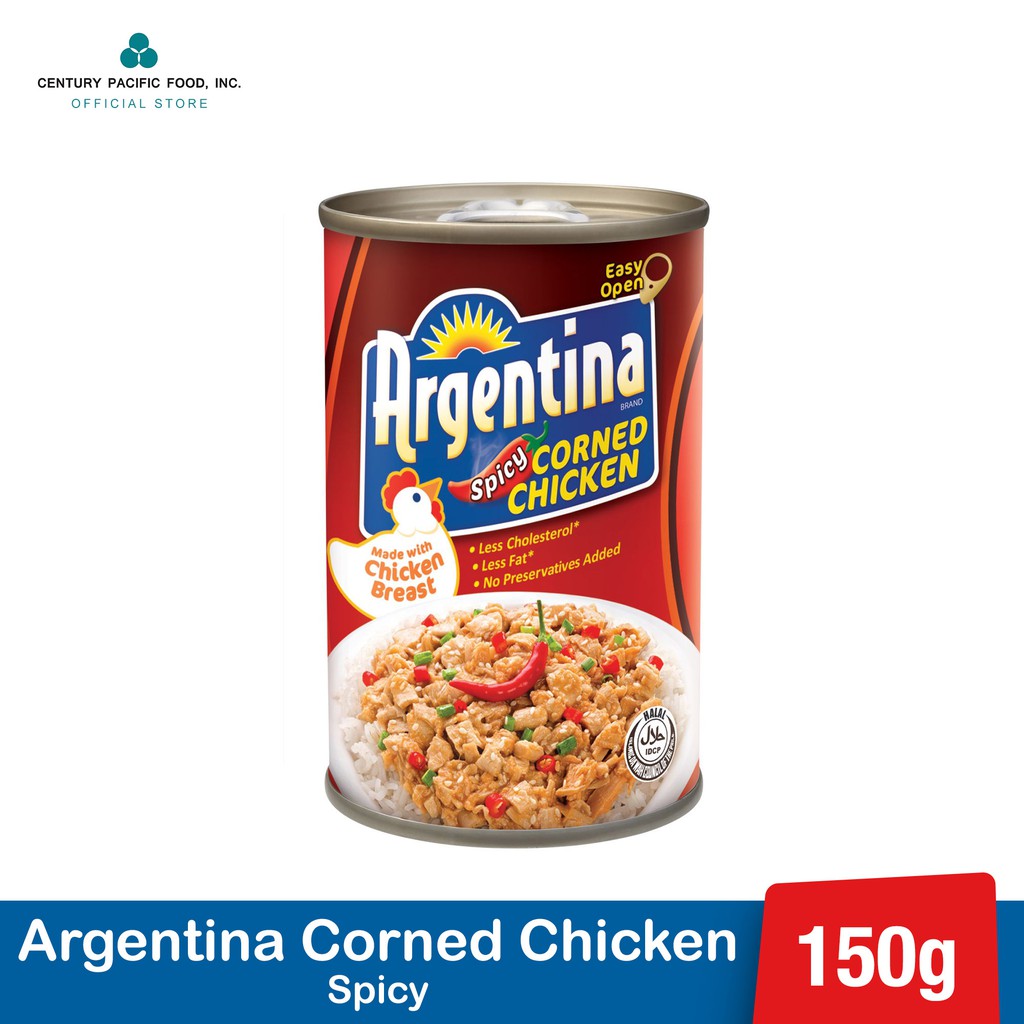 Argentina Corned Chicken Spicy 150g. | Shopee Philippines
