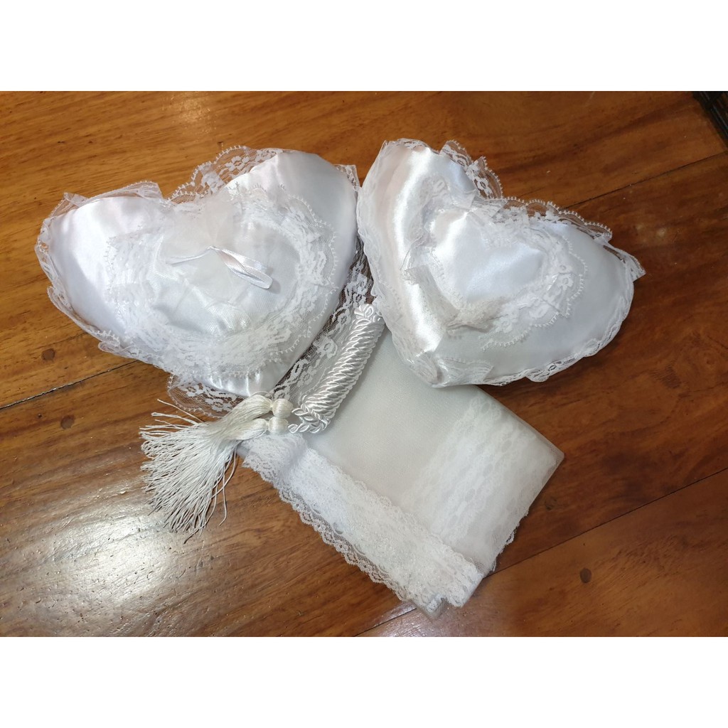 wedding set 4 in 1 entourage secondary veil cord and ring bearer set ...