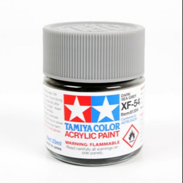 Tamiya: XF-54 Dark Sea Grey Hobby Flat Paint 10ml | Shopee Philippines