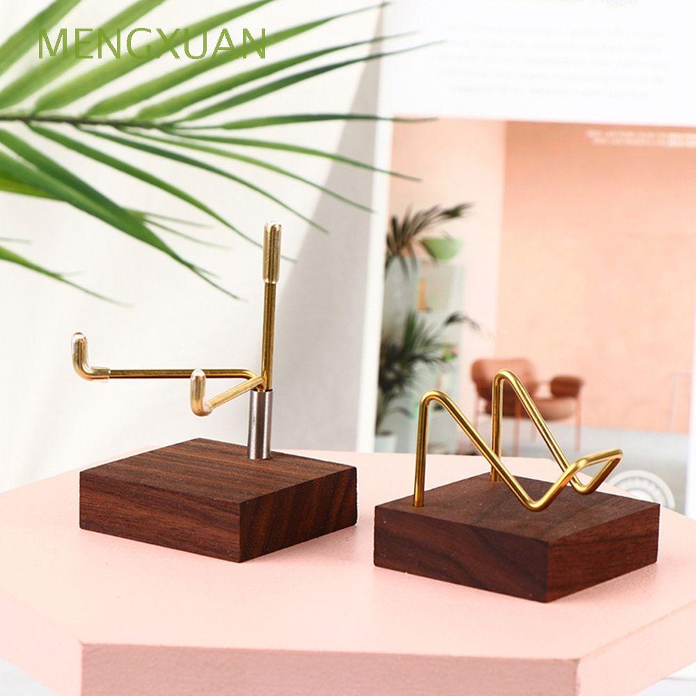 MENGXUAN Metal Arm Wood Support Base Home Office Show Room Display ...