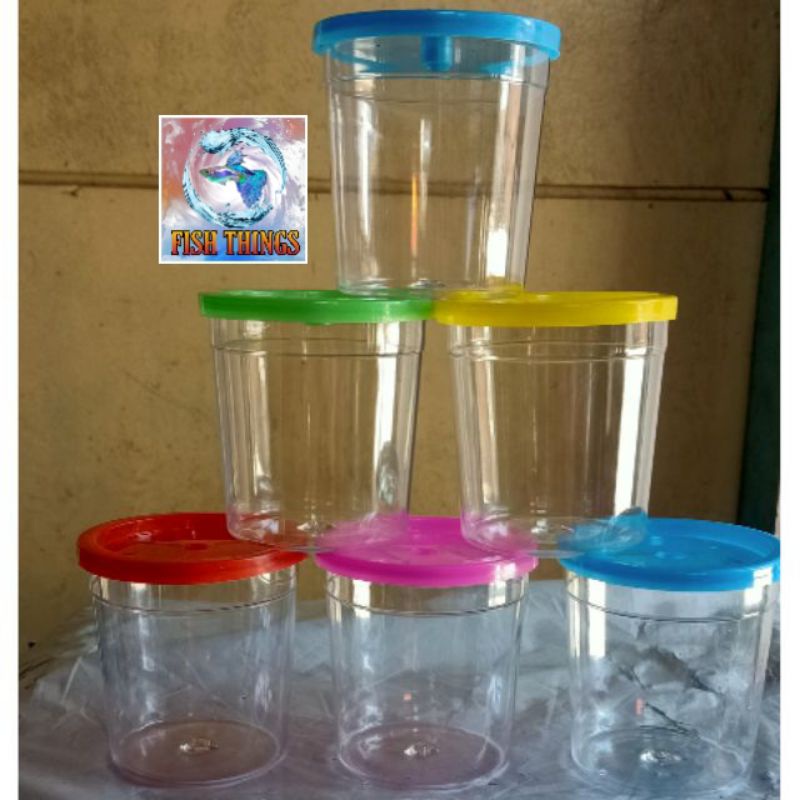 Betta Fish Cup with Lid / Fighting Fish Cup ( 5 or 10 Pieces ) | Shopee ...