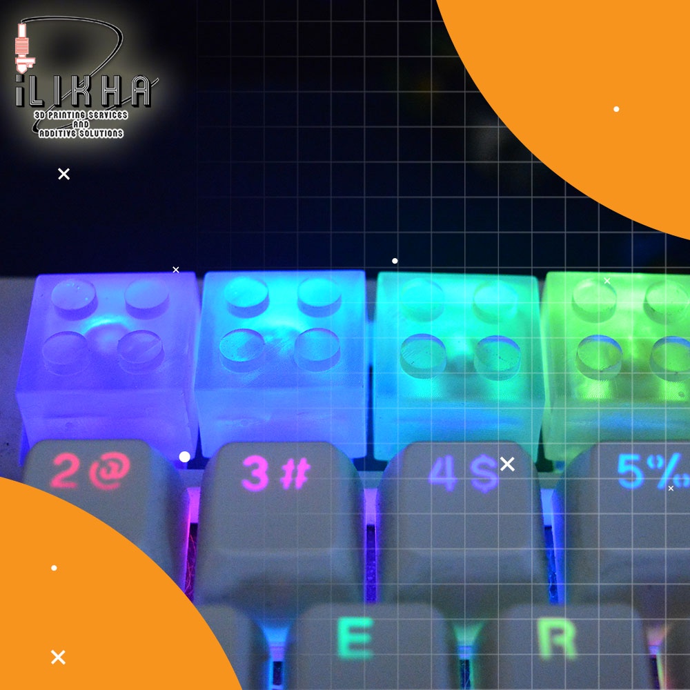 Lego Brick Inspired Artisan Resin Keycap Mechanical Keyboard Keycap ...