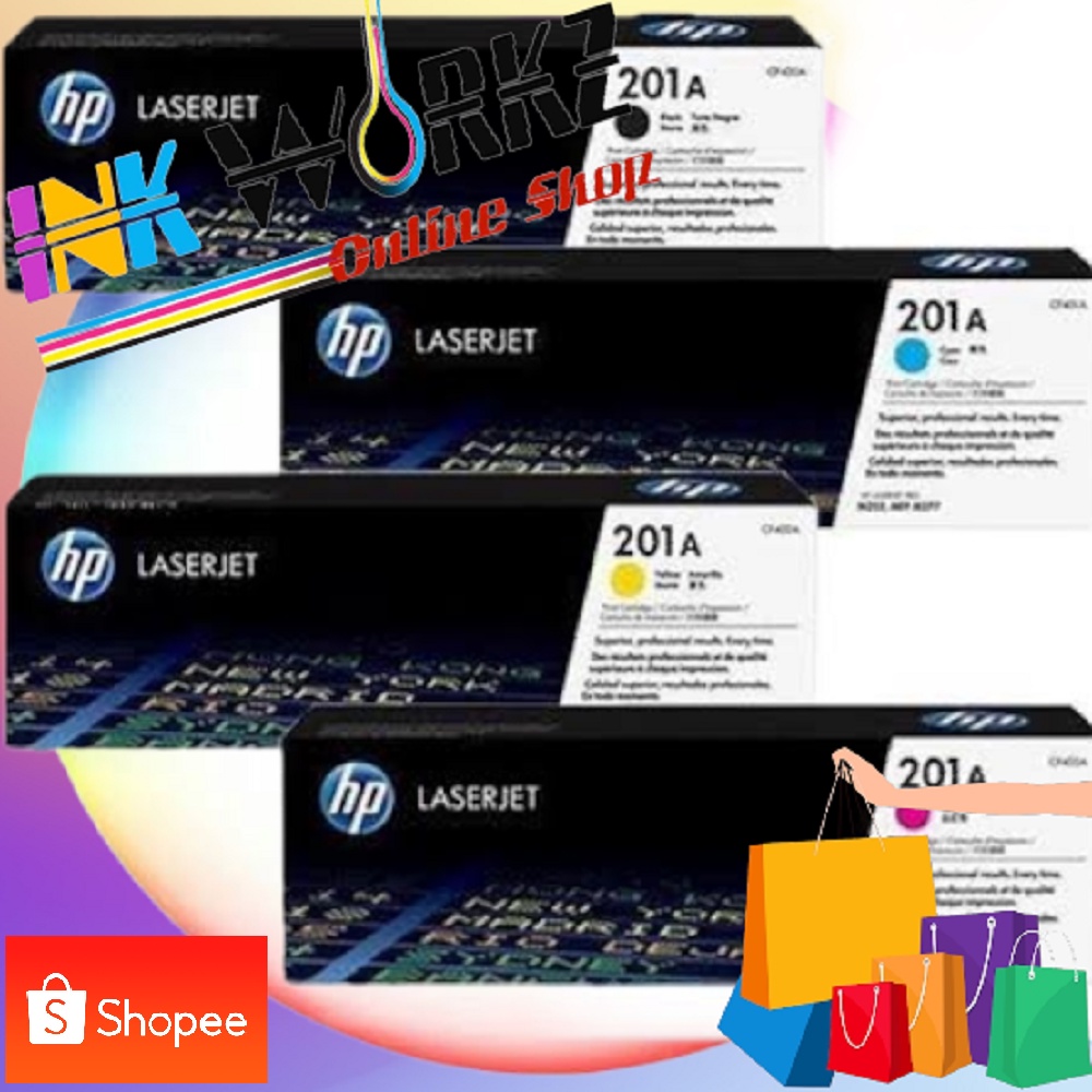 HP 201A Original LaserJet Toner Cartridge Set of 4 Colors | Shopee ...