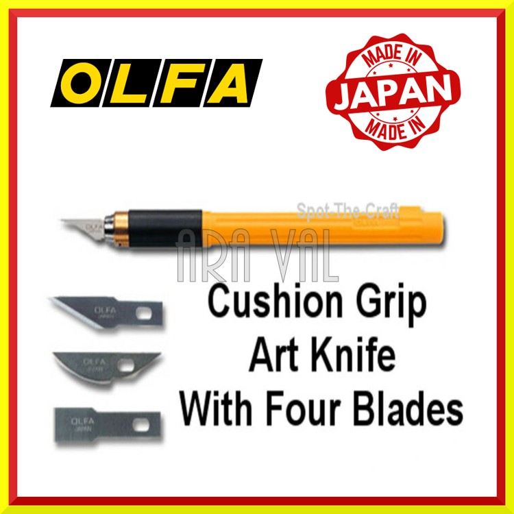 Olfa Art Cutter AK-4 professional Cushion Grip Cutter Precision Made in Japan | Shopee Philippines