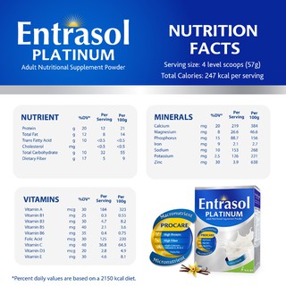 Entrasol Platinum Vanilla 600g | Shopee Philippines