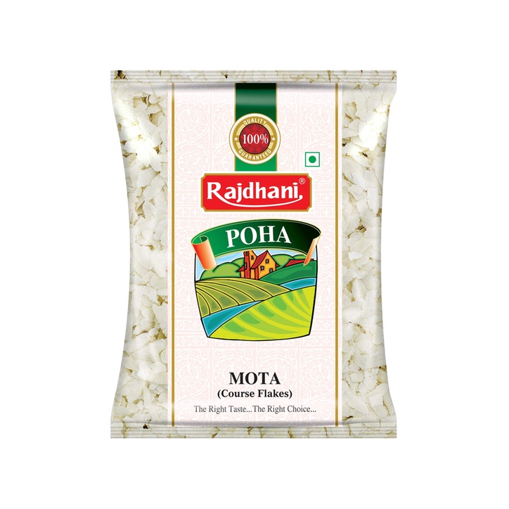 Rajdhani Poha - Flattened Rice From India (500g) With Free Easy ...