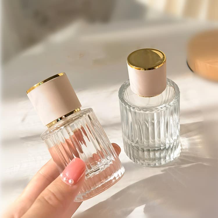 Transparent Perfume Bottle, Striped Perfume Bottle, Glass Perfume ...