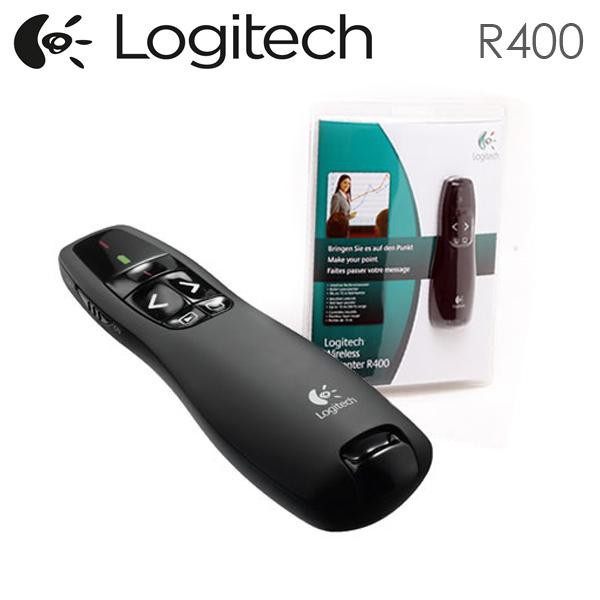 Logitech R400 Wireless Presenter Red Laser Pointer PPT USB | Shopee ...