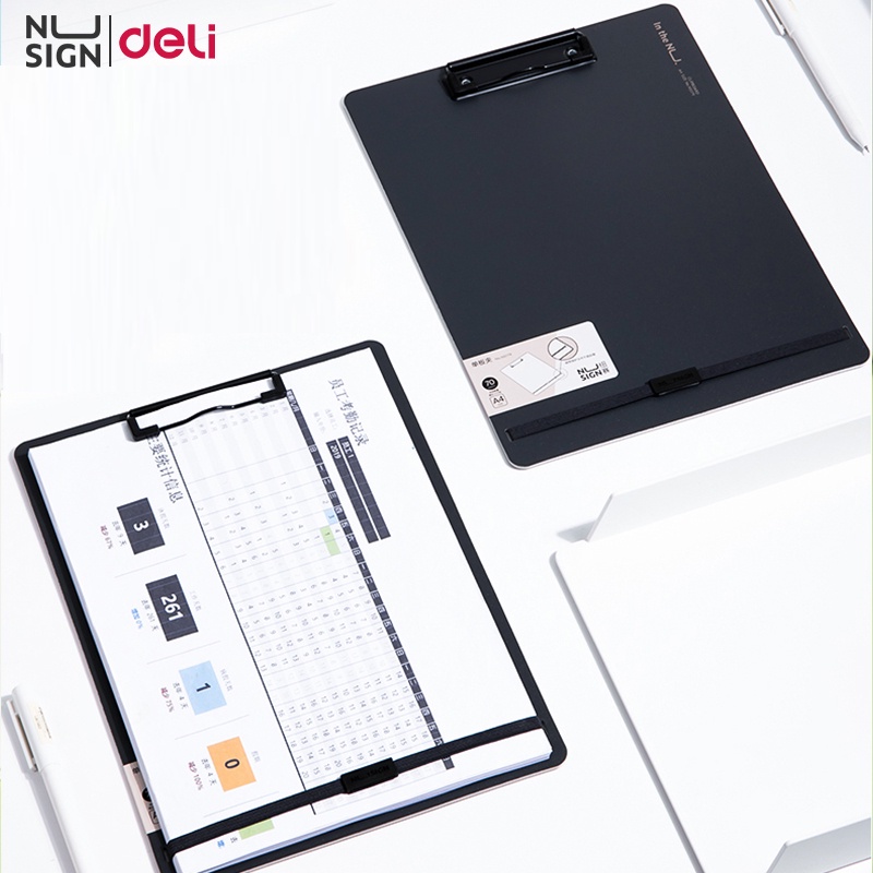 Nusign by Deli A4 Clipboard Student Writing Pad Clipboard Office School Supplies NS179 | Shopee ...