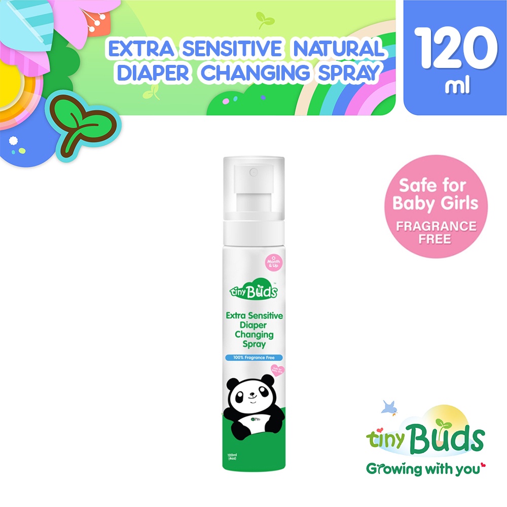 Tiny Buds Extra Sensitive Diaper Changing Spray (120ml) | Shopee ...