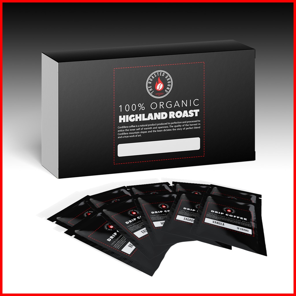 Premium Coffee Drip Bag - Box of 10 Sachets - The Roasted Ground ...