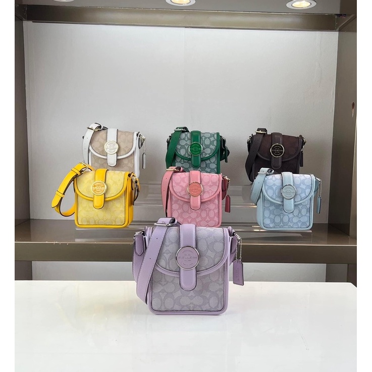 CoaCh Canvas Monogram Crossbody bag | Shopee Philippines