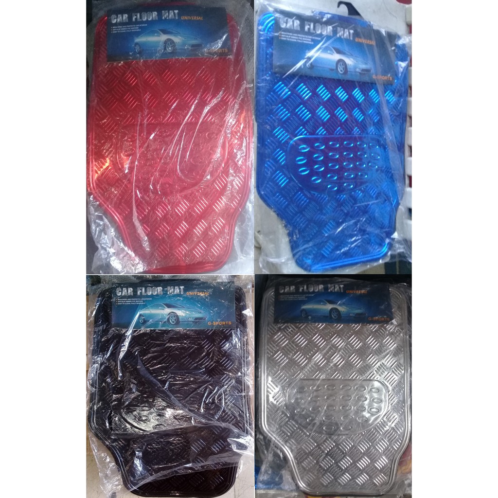 5-pc. Metallic Car Matting Aluminum Mat | Shopee Philippines