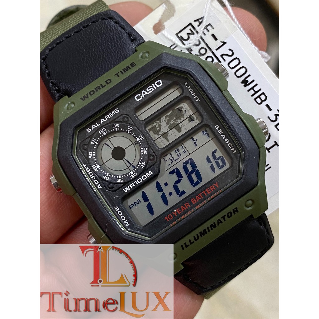 Casio Men's Nylon Ae-1200whb-3 | Shopee Philippines