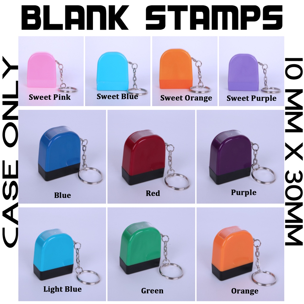 Blank Stamp. No Print. Case Only. 10mm x 30mm Size Flash Stamp ...
