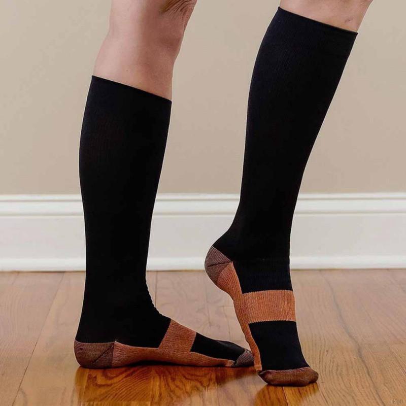 Long Tube Compression Socks Women Men Knee High Printed Slim Sock ...