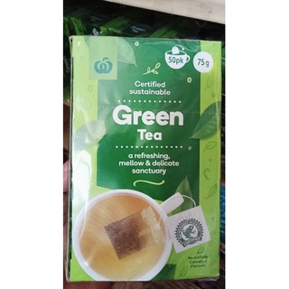 Green tea woolworths 50 bags 75g | Shopee Philippines