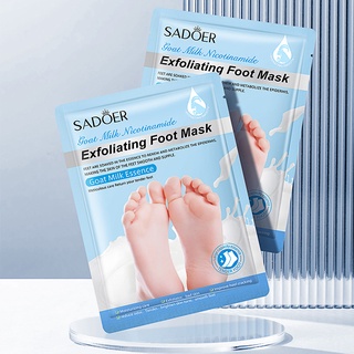 Sadoer Goat Milk Niacinamide Exfoliating Foot Mask Moisturizing Hand Mask and Foot Mask | Shopee ...