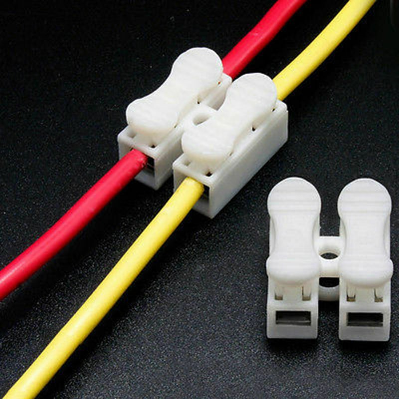 (10pcs) 2 Pin Self Locking Electrical Quick Splice Cable Connectors ...