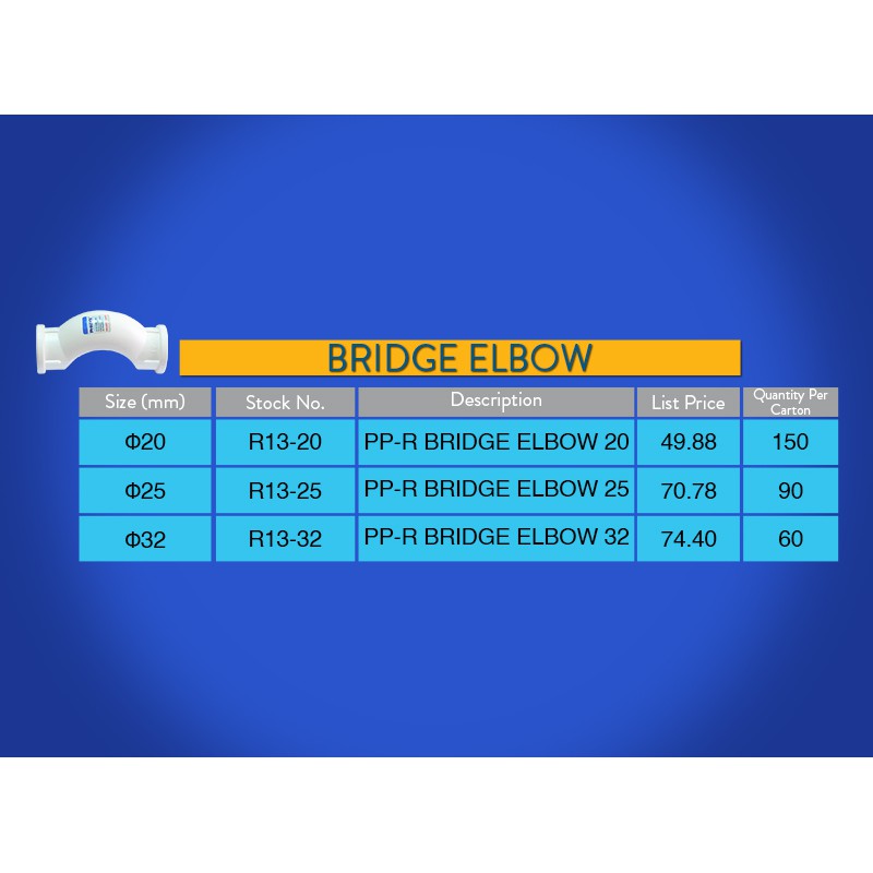 PPR pipes and fittings Bridge Elbow 20 25 32 complete sizes | Shopee ...