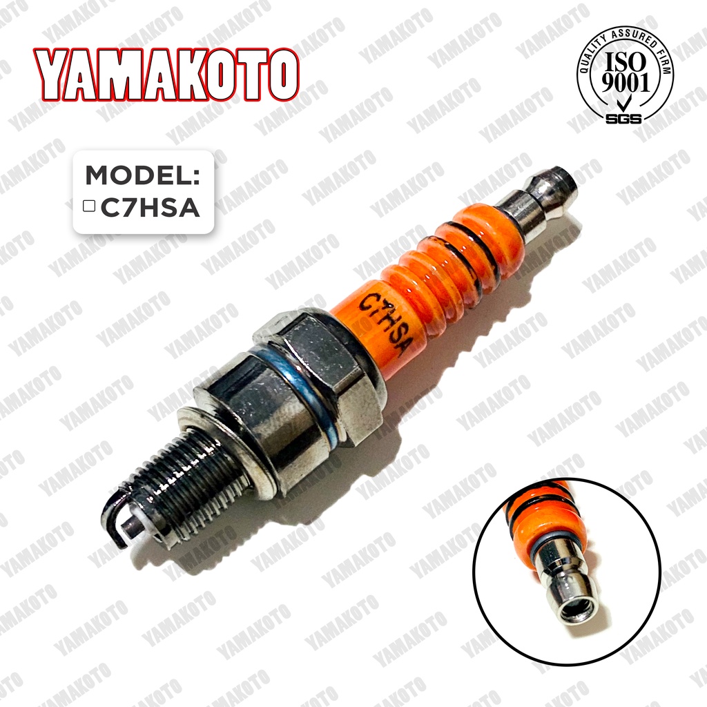 KAWASAKI BAJAJ CALIBER 115 | SPARK PLUG C7HSA YAMAKOTO ORIGINAL |COD ...