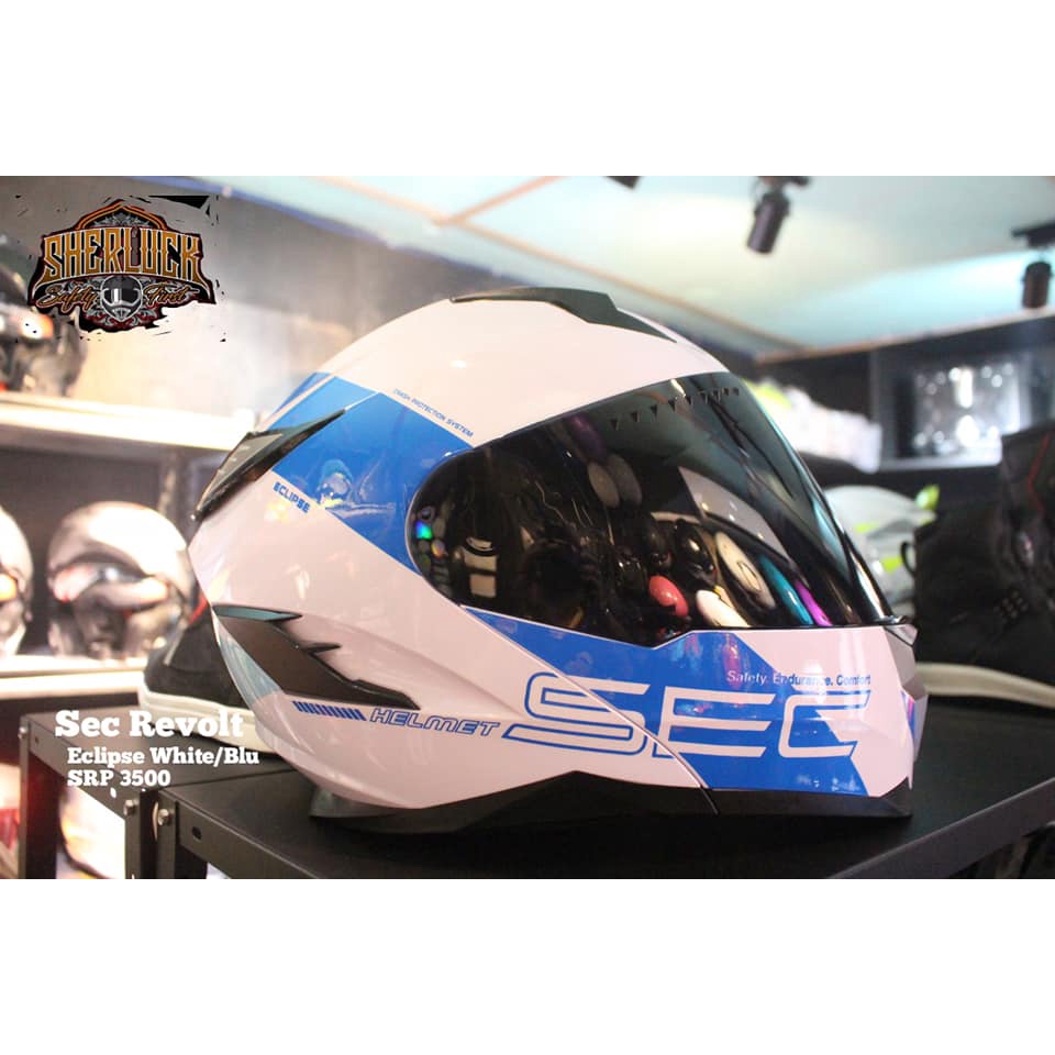 SEC Revolt Eclipse Modular Dual Visor Helmet with Smoke Lens | Shopee ...