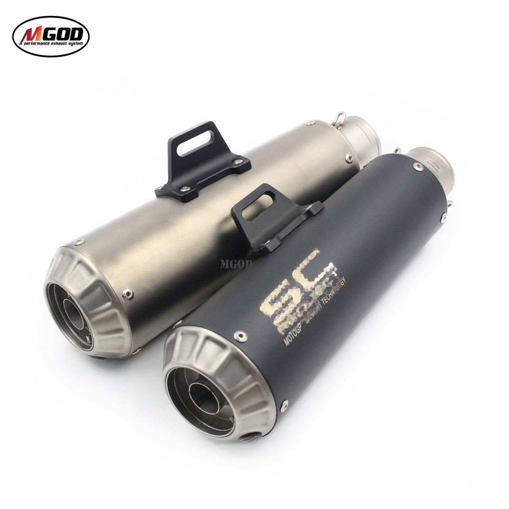 51mm Universal Motorcycle Exhaust Racing Modified Akrapovic Pipe