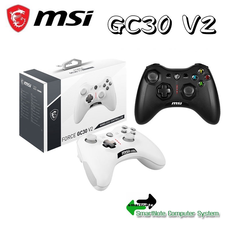 MSI FORCE GC30 V2 WHITE / BLACK Wireless Game Pad Gaming Controller ...