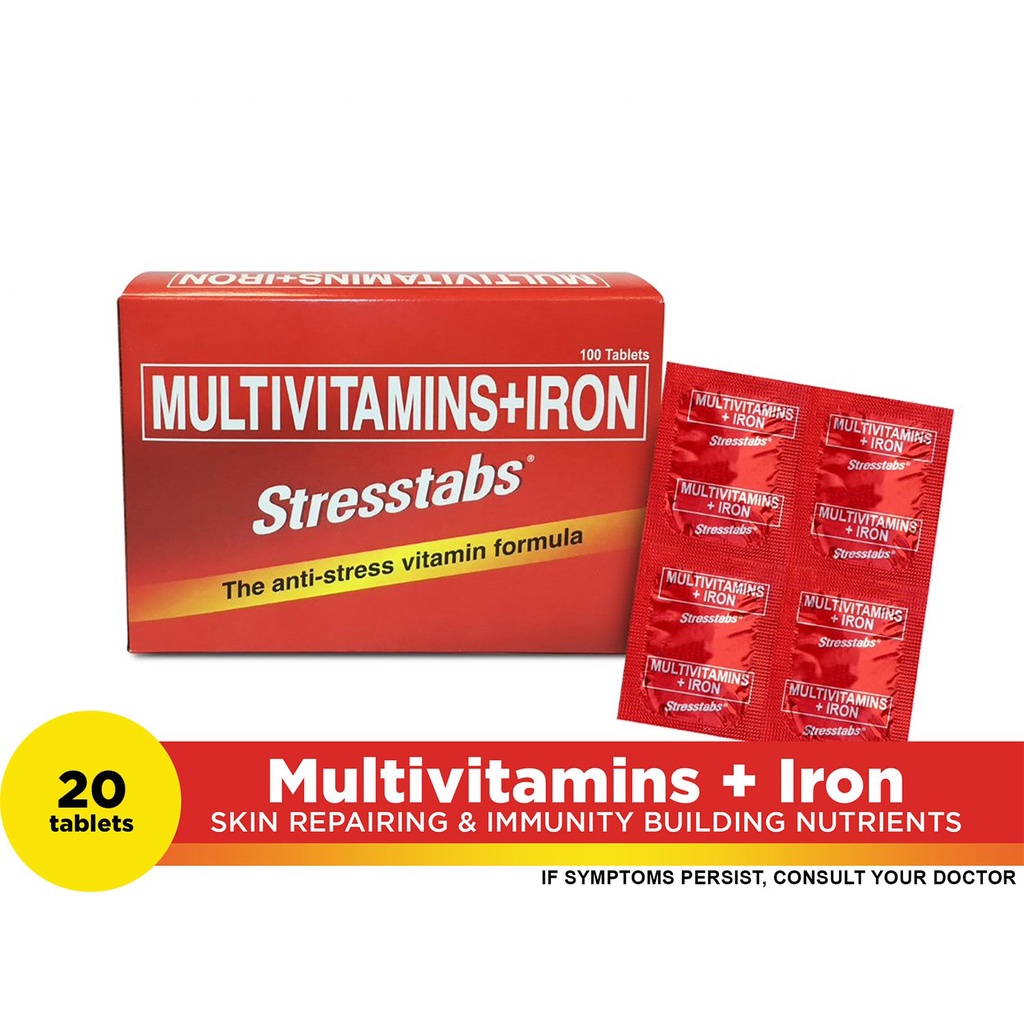 Stresstabs Multivitamins Tablet - 20s | Shopee Philippines