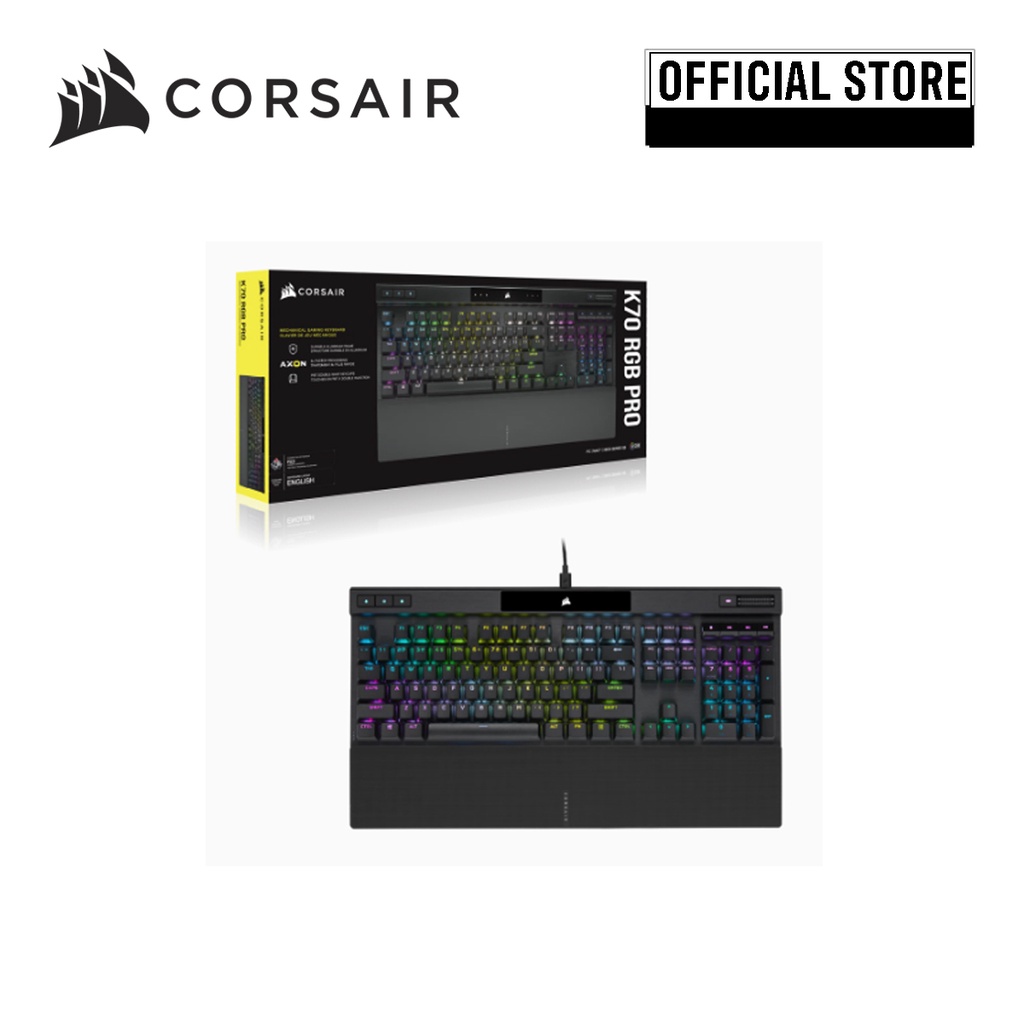 CORSAIR K70 RGB PRO Mechanical Gaming Keyboard with PBT DOUBLE SHOT PRO ...