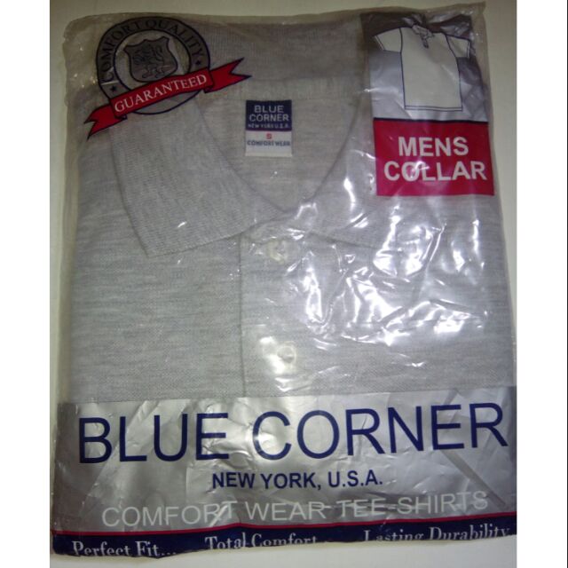 Blue Corner Men's Polo Shirt - Heather White (light gray) | Shopee ...