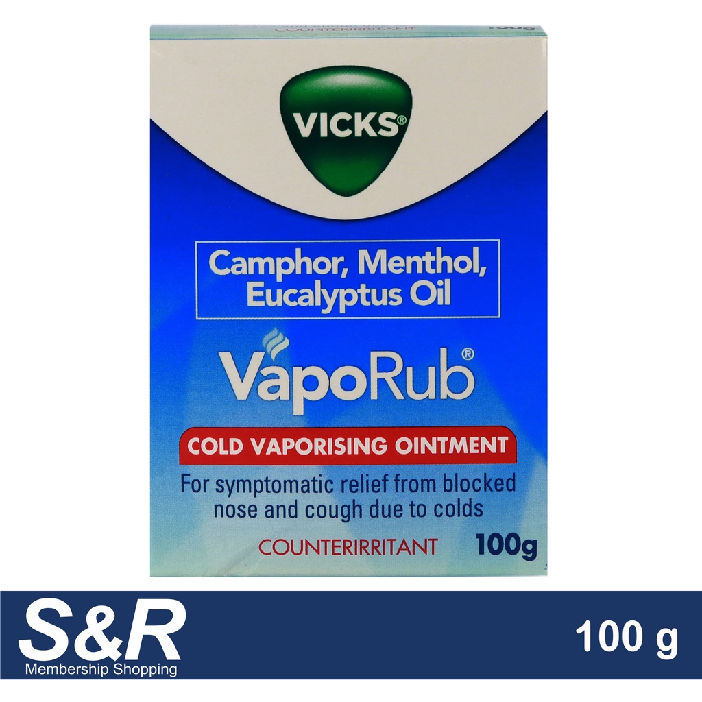 Vicks VapoRub Cold Vaporising Ointment 100g | Shopee Philippines