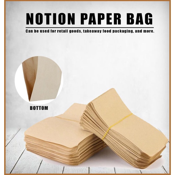 100pcs-50pcs-plain-flat-kraft-brown-paper-notion-bag-brown-kraft