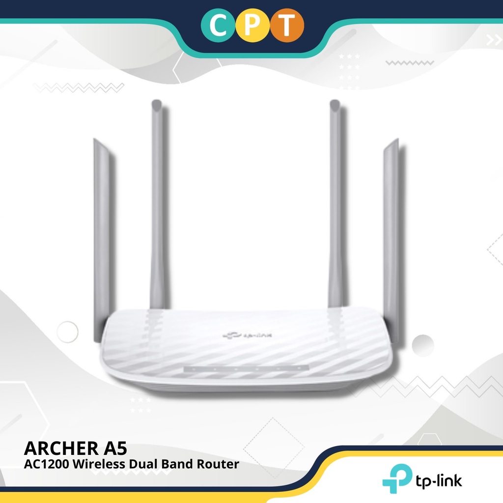 TP-Link ARCHER A5 AC1200 Wireless Dual Band Router | Shopee Philippines