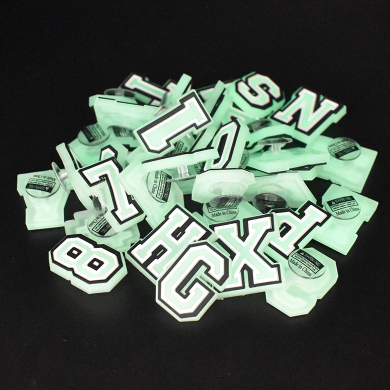 Glow In The Dark Jibitz Charm Letter Shoe Charms Luminous Alphabet ...