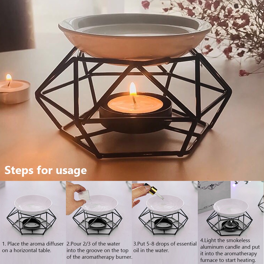 Aroma Diffuser Base Metal Essential Oil Diffuser Aroma Burner Tea ...