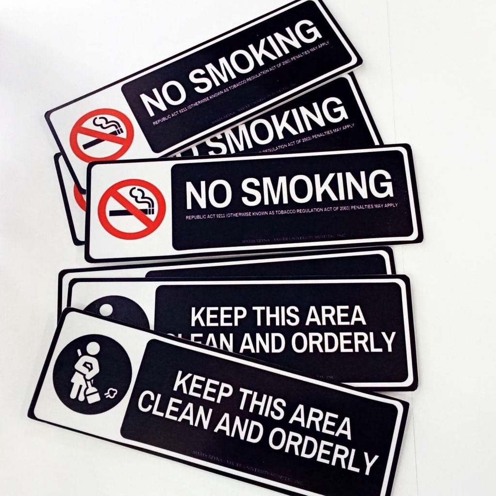 Customized Sticker on Sintra | Signages | Table Numbers | Shopee ...