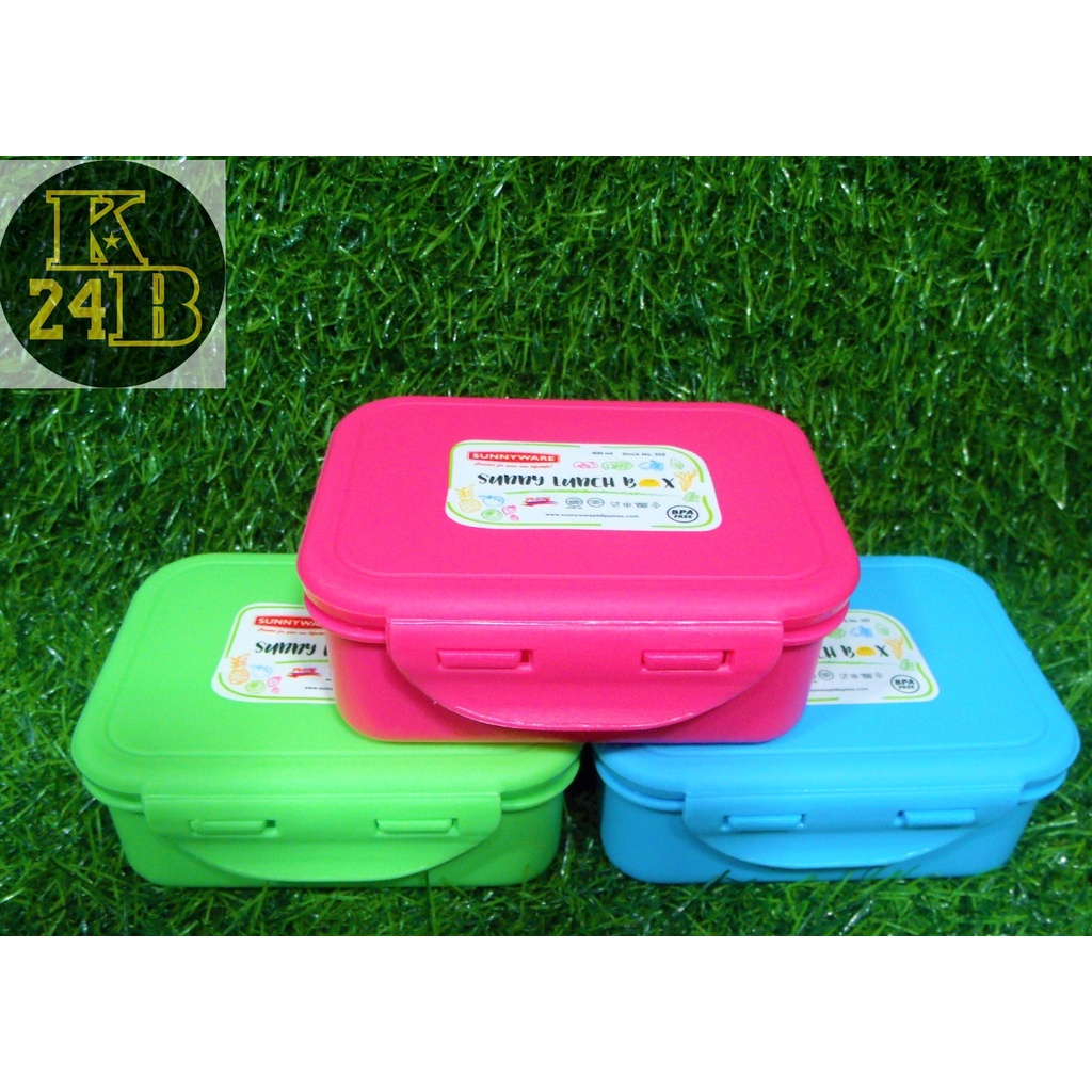 #352 SUNNYWARE 400ml LUNCHBOX (Random color will be given) | Shopee Philippines