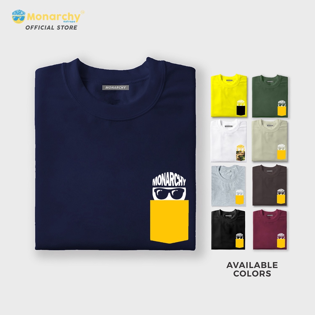 Monarchy Official Logo Pocket Tee Vol.1 for Men and Women | Shopee ...