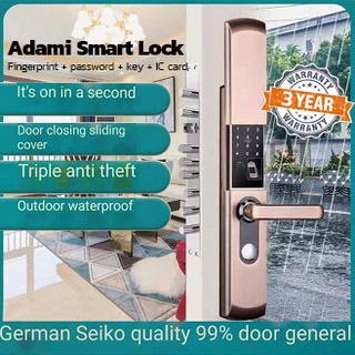 Security Fingerprint Door Lock Digital Code +Touch Password+Keypad+Card ...