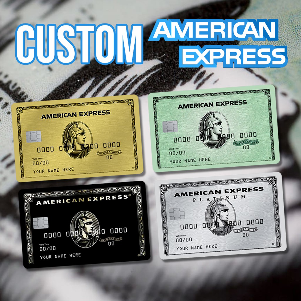Custom AMEX SERIES | Garskin / ATM Card STICKER / SKIN ATM Card / DEBIT ...
