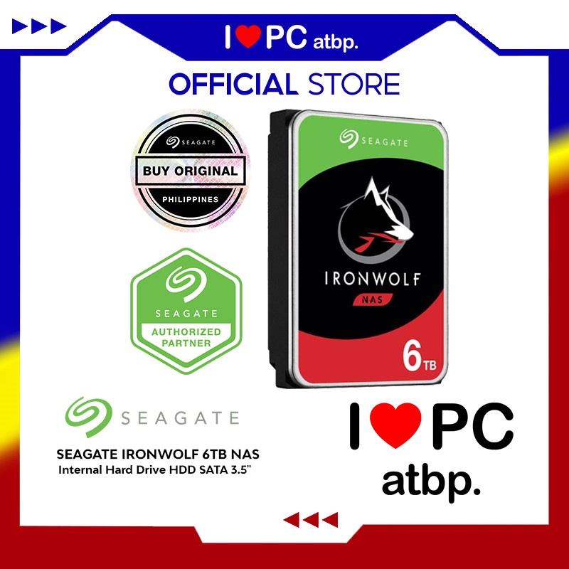 Seagate Ironwolf 6TB NAS Internal Hard Drive HDD SATA 3.5" ST6000VN001 ...