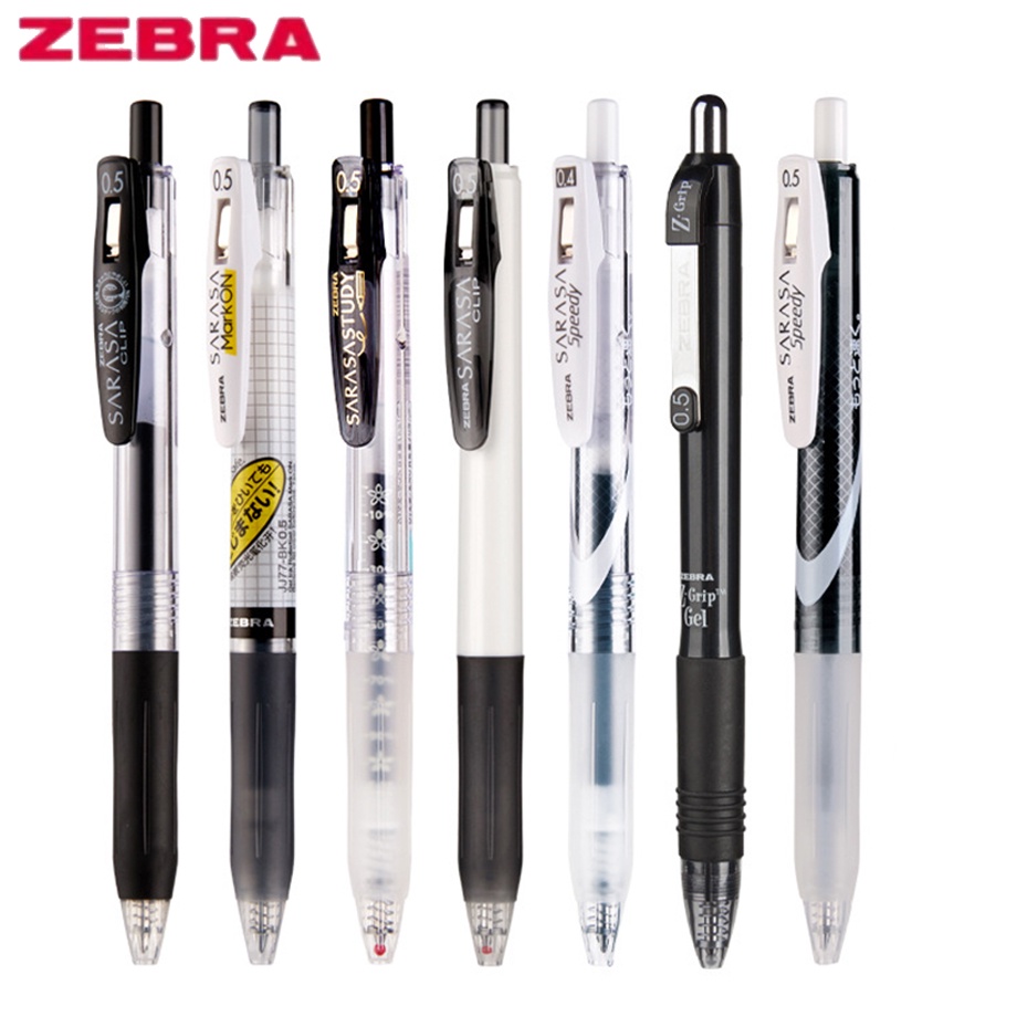 Zebra gel pen jj15 Press-type black ink pen collection Students use ...