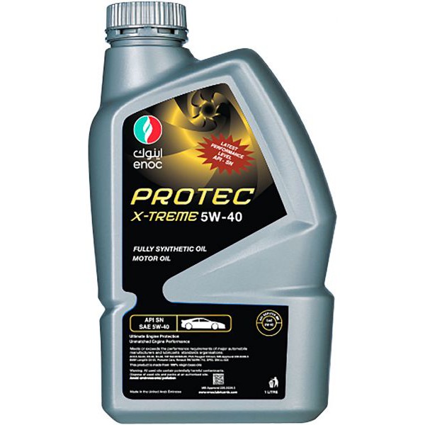 Enoc Protec Xtreme 5W/40 Gasoline Engine Oil Fully Synthetic API SN/CF ...