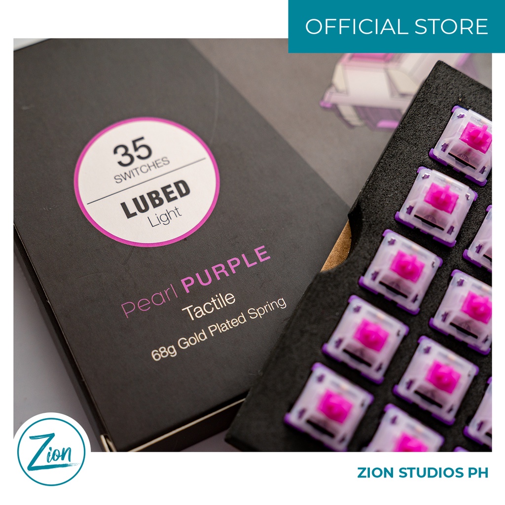 Tecware Pearl Purple Mechanical Switches | Shopee Philippines