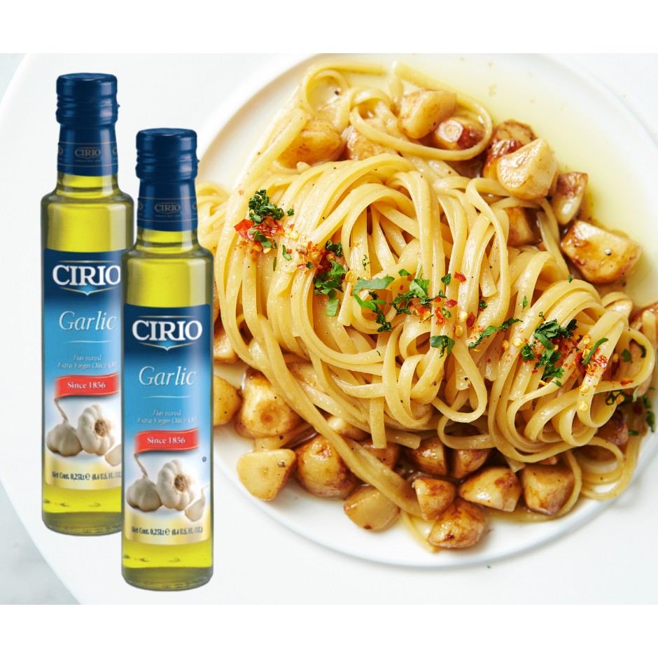 Cirio Garlic Extra Virgin Olive Oil 250 ml (2 bottles) | Shopee Philippines
