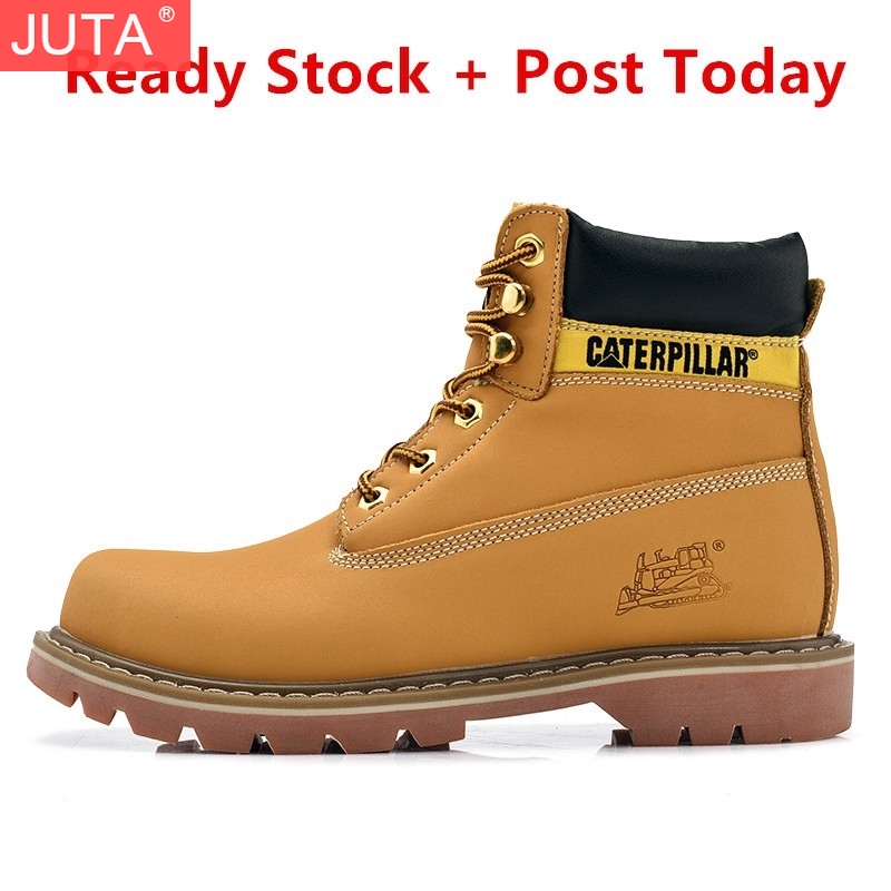 JUTA Caterpillar Men's Plain Soft-Toe Work Boots Caterpillar | BeeCost
