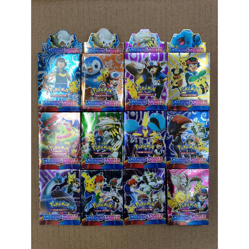 home799 toys pokemon trading card game Sword&shield 1box=25pcs | Shopee ...