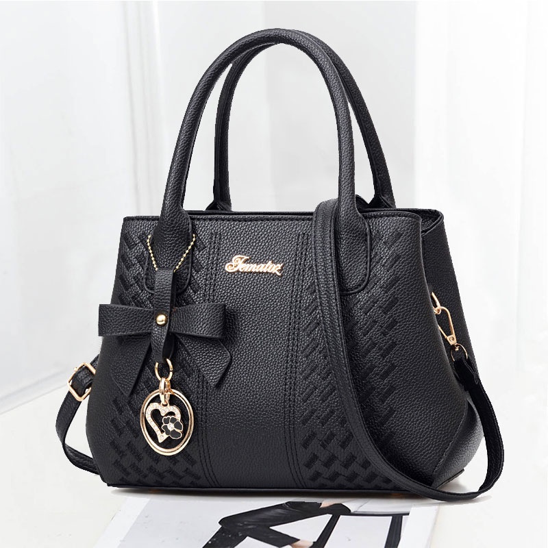 Luxury Leather Sling Bags for Woman with Keychain Bags Vintage Designer ...