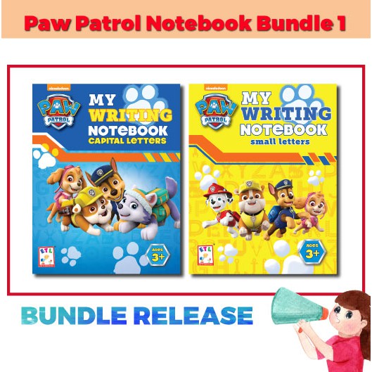 Paw Patrol My Writing Notebook Bundle | Shopee Philippines